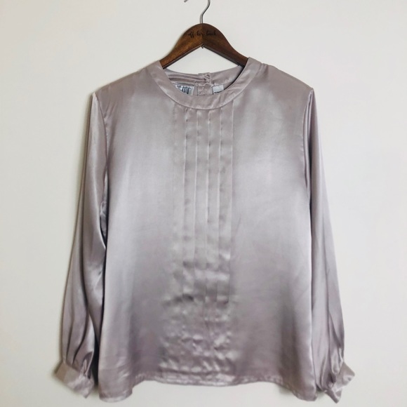 Vintage | Tops | Vintage Champagne Blouse | Poshmark